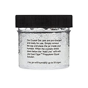 Joe Cool Cigar Crystal Gel Humidifier for Cigar Humidors (2 oz Jar)