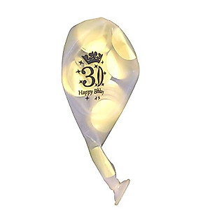 10pcs Gold Confetti Balloons，12 inches Happy Birthday Sign Party Balloons with Golden Rose Paper Confetti for 60th Anniversary Birthday Party