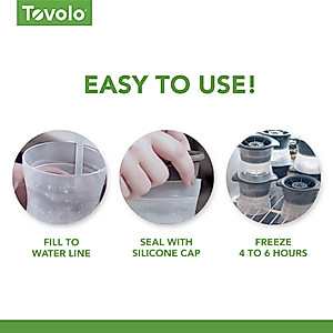 Tovolo Lime Wedge Ice Molds (Set of 2) - Slow-Melting, Leak-Free, BPA-Free/Great for Whiskey, Cocktails, Fun Drinks, and Gifts