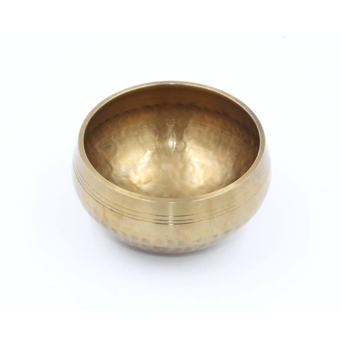 Tibetan Hand Hammered Singing Bowl-For Meditation, Yoga, Sound Therapy, Spiritual Healing, Prayer, Mind and Body Relaxation (3") (Orange)