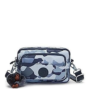 Kipling Womens Women's Merryl 2-in-1 Convertible Bag, Removable Shoulder Strap, Nylon Crossbody Bag, Cool Camo Grey, 7.75 L x 5 H 3 D US