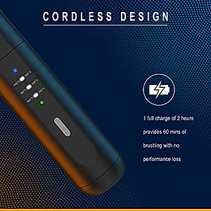 VIKICON Beard Straightening Heat Brush for Men: Cordless Beard and Hair Straightener Hot Comb, Mini & Anti-Scald & Auto Shut Off,Portable for Travel,Unique Gifts for Men