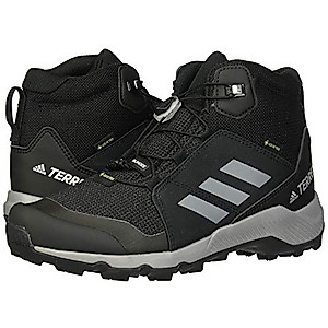 adidas Outdoor Unisex-Child Terrex MID GTX Hiking Boot, Black/Grey Three/Carbon, 10.5K Child US Little Kid