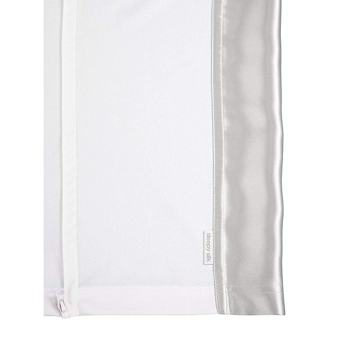 SLEEPY SILK - Baby Silk Crib Sleeve | Silk Crib Sleeve for Baby Hair Loss | Silk Baby Crib Bedding in 25 Momme Mulberry Silk | SIDS Safe Silk Crib Slip for Baby | Dove Gray