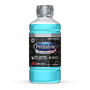 Pedialyte AdvancedCare Plus Berry Frost, 33.8 Fl Oz Bottle
