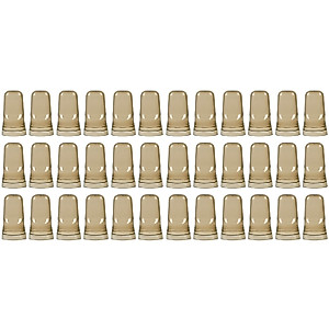 (Pack of 36) Universal Liquor Pourer Covers, Translucent Pour Spout Dust Cap Covers by Tezzorio