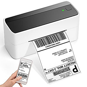 Phomemo Bluetooth Label Printer for Small Business with Thermal Direct Shipping Label (Pack of 500 4x6 Labels)