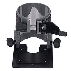 ViaGasaFamido Trimming Machine Fixed Base Adjustable Angle Woodworking Trimmer Router Base Aluminum Alloy Woodworking Accessories for Slotting Trimming Carving