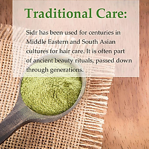 mi nature Sidr Powder, 227g (8oz, 0.5 lb) | Natural Hair Conditioner and Cleanser with Mucilages and Saponins for All Hair Types