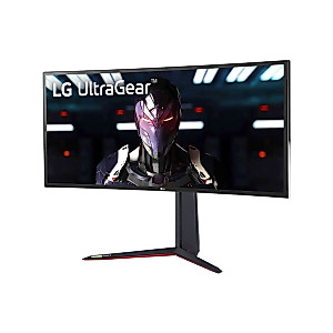 LG 34GN850-B 34 Inch 21: 9 UltraGear Curved QHD (3440 x 1440) 1ms Nano IPS Gaming Monitor with 144Hz and G-SYNC Compatibility - Black
