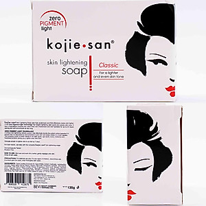 Kojie San Skin and Body Soap – Original Kojic Acid, Dark Spot Remover Soap Bar with Coconut & Tea Tree Oil – 135g x 1 Bar