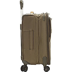 Briggs & Riley Baseline 22 inch Softside Carry On Luggage with Spinner Wheels 22 x 14 x 9. Expandable Suitcase with Compression Packing System, Black