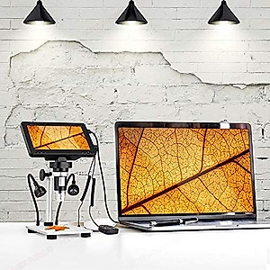 Wishiot 1-1200X G1200 Electronic Video Microscope 7inch HD LCD Display 12MP Magnifier PCB BGA SMT Soldering Digital Microscope US Version