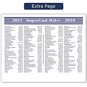 AT-A-GLANCE 2023 Weekly Desk Calendar Refill, Flip-A-Week, 6" x 7" (SW705X50)