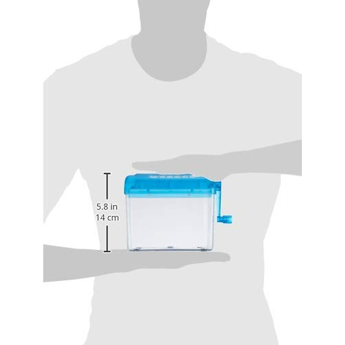 (One Piece of Correspondence Folded A4 Portrait, Straight Cut, Capacity 1.5L, Cut Number) SANWA Supply Hand Shredder PSD-12 (Japan Import) by Sanwa