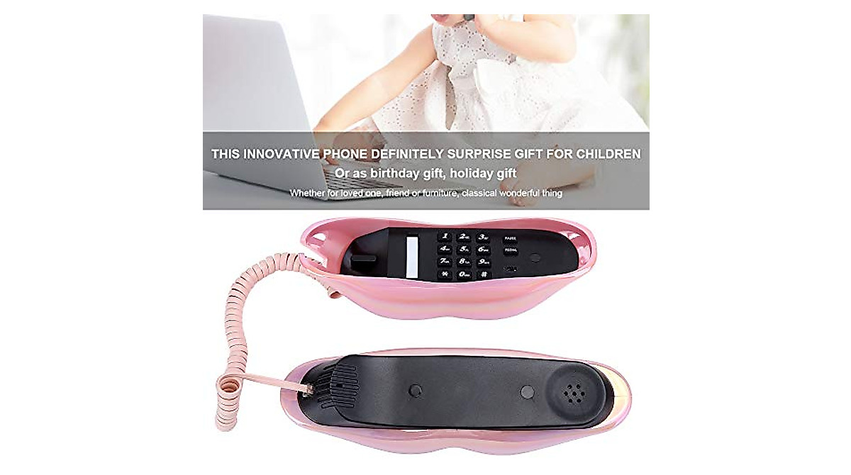 Funny Lip Shaped Telephone - Stylish Home Office Decor