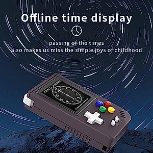 RG Nano Retro Handheld Game Console , Aluminum Alloy CNC Support Clock , Music Player Function 1.54 Inch IPS Screen 64G TF Card 5405 Game (Anbernic Rg Nano Purple)