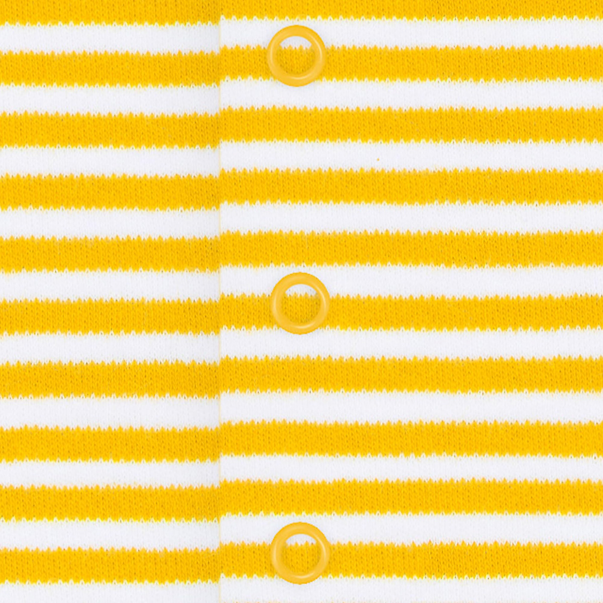 Creative Knitwear College Baby Striped Footed Romper - Michigan Wolverines Logo - Gold/White - 6-9 Months