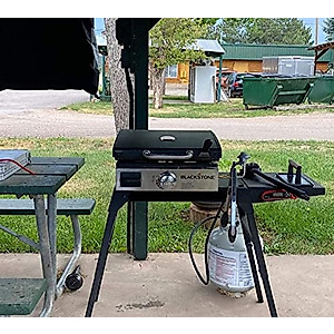 Hinged Griddle Hard Cover Hood with Thermometer for Blackstone 17" Table Top Griddle, 5010 Grill Lid for Blackstone Griddle Accessories 17 inch, Blackstone 17 inch Griddle Cover Hood, Heavy Duty,Black