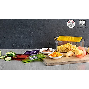 KUHN RIKON Mandolin & Grater Box-Mandoline and Grater, 28 x 28 x 1 cm, Transparent