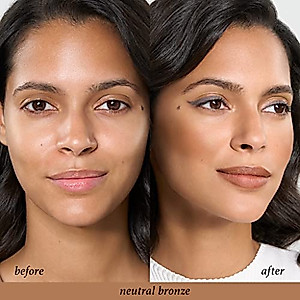 Julep Skip The Brush Cream to Powder Blush Stick - Neutral Bronze - Blendable and Buildable Color - 2-in-1 Blush and Lip Makeup Stick