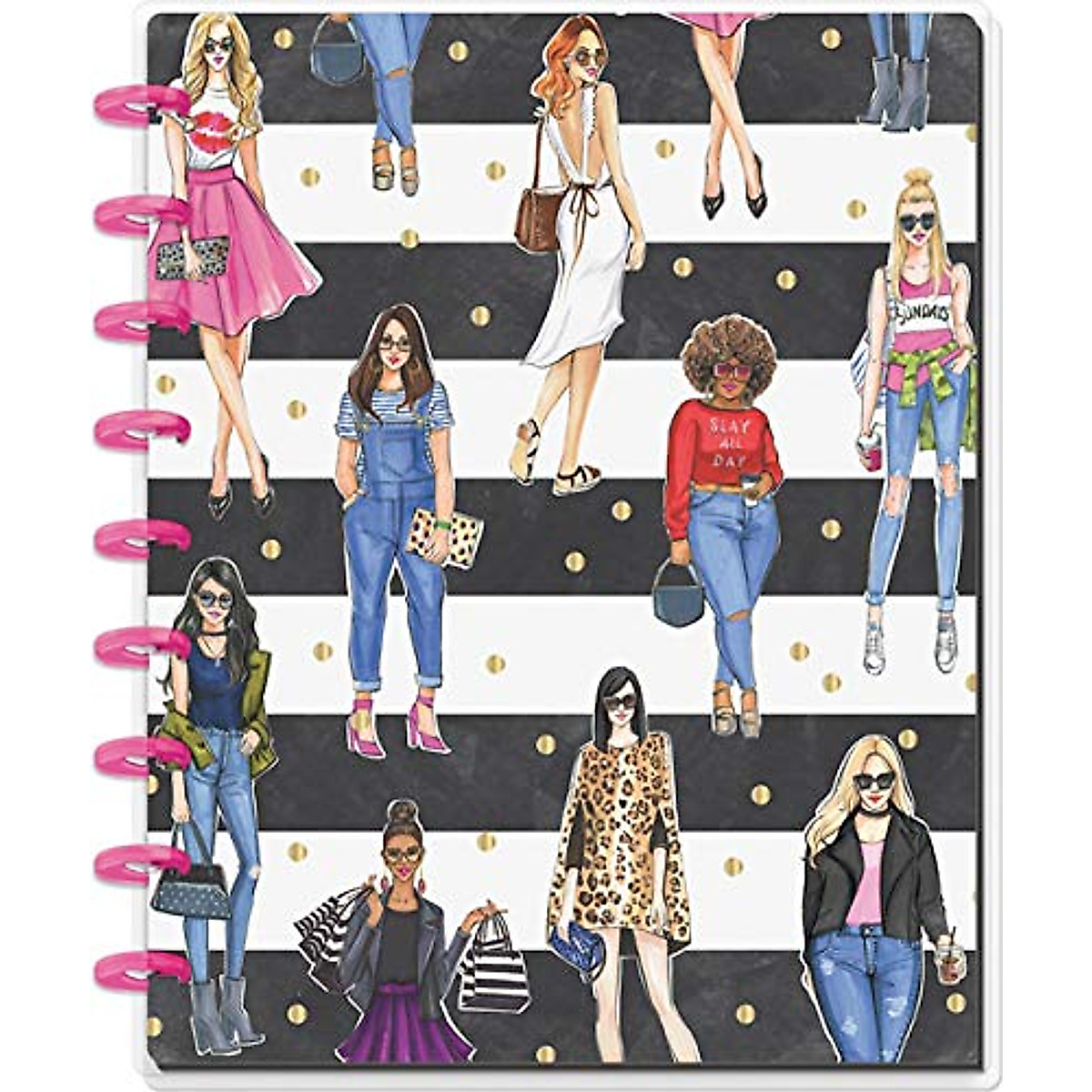 ME & MY BIG IDEAS HAPPY PLANNER NOTEBK B/W STRIPE