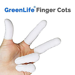 GreenLife® 100/300/500pcs General Finger Cots Finger Gloves Finger Protector Finger Support Disposable Latex Nail Cover Durable High Elastic Anti Static Protect Sleeves Tool (300pcs)