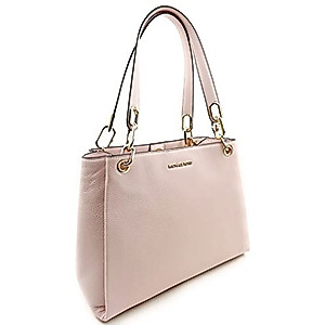 Michael Kors Women's Trisha Large Shoulder Bag Tote Purse Handbag (Powder Blush)