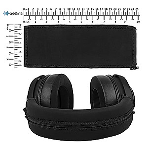 Geekria Headband Cover Compatible with Razer Kraken Pro V2, 7.1 V2, 7.1 Headphones/Headband Protector/Headband Cover Cushion Pad Repair Part, Easy DIY Installation (Black)