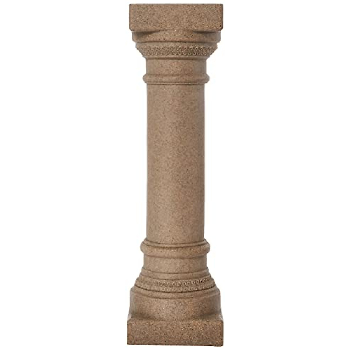EMSCO Group Greek Column Statue – Natural Sandstone Appearance – Made of Resin – Lightweight – 32” Height