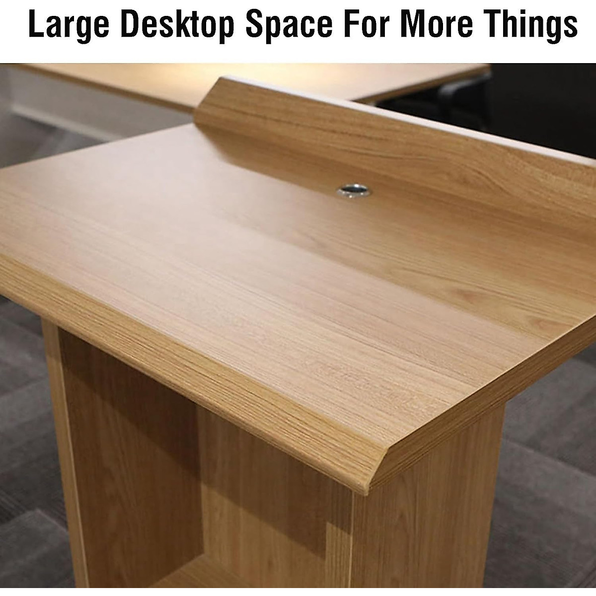 Modern Podium Stand Wooden Floor-Standing Lecterns with Storage Rack Podium Floor-Standing Pulpits Can Bear Up to 150 Kg