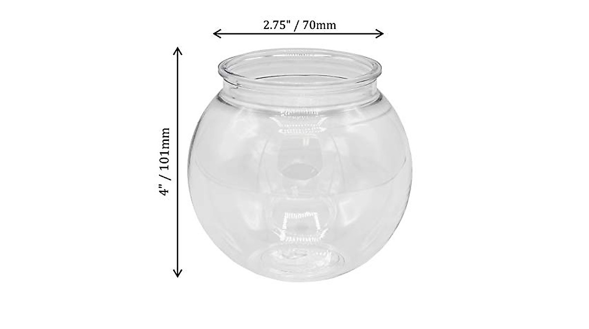 Creative Hobbies 12 Pack Ivy Bowls - Clear Plastic
