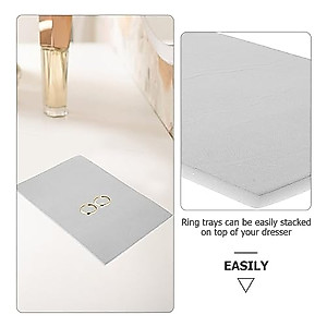 COHEALI Jewelry Sponge Pad Jewelry Showcase Pads Jewelry Supply Earstud Insert Jewelry Insert Display Mat Foams Pad Velvet Jewelry Trays Jewelry Sponge Insert Holder Ring Lining