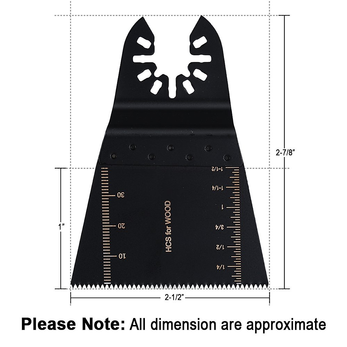 HIFROM Multi Tool Saw Blade Pro Grade Universal Oscillating Ecut Fits Fein Multimaster Genesis Bosch Craftsman Nextec Ridgid Milwaukee Dewalt Chicago Stainley Skil King 16pcs