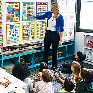 20 Classroom Educational Posters For Preschoolers Toddlers Kindergarten Elementary - 16" x 11" - 20pcs - Learning Posters For Toddlers Wall Preschool Kindergarten Kids Posters Classroom Supplies Decor