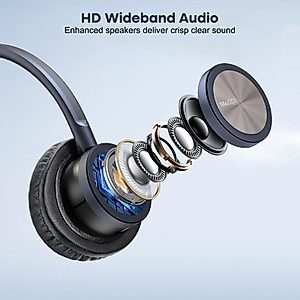 MAIRDI Telephone Headset with RJ9 Jack & 3.5mm Connectors for Call Center Office Deskphone Cell Phone PC Laptop, Landline Phone Headset with Microphone Noise Canceling for Polycom Avaya Nortel