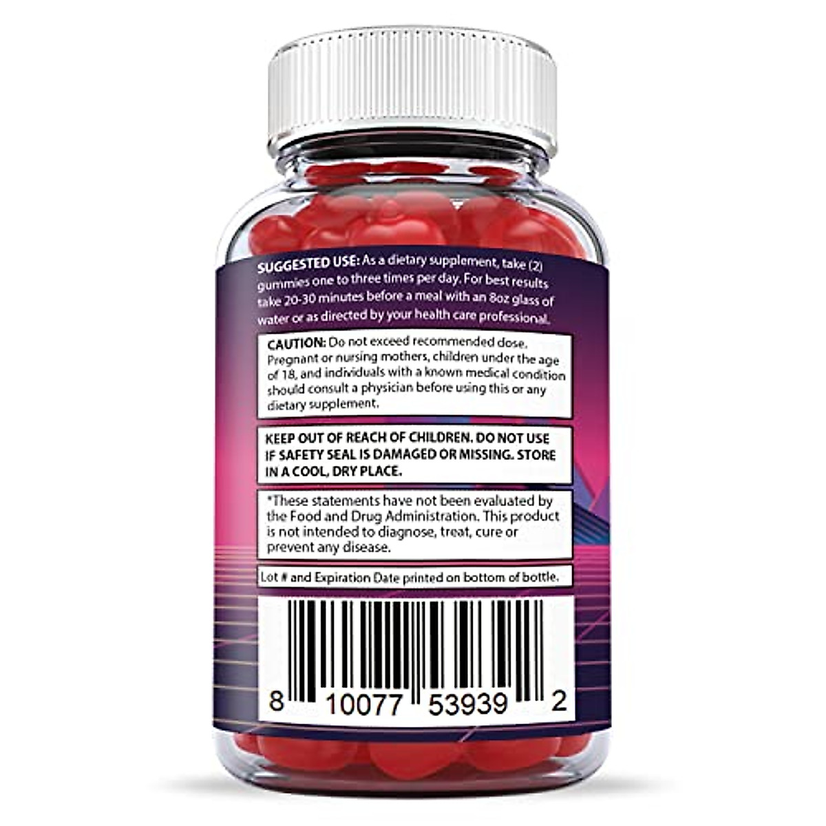 Justified Laboratories (5 Pack) Gemini Keto Gummies 1000MG ACV with Pomegranate Juice Beet Root B12 300 Gummys