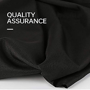 HMTFOTO 5X7ft Video Studio Solid Black Photography Backdrop Background Chromakey Muslin Portrait Background Screen for Photography