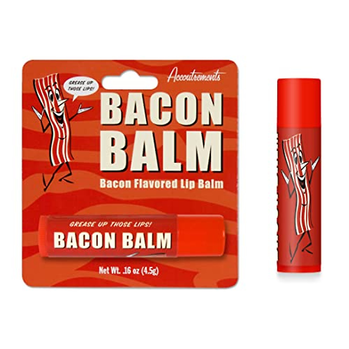 Collections Etc Bacon Balm Bacon Flavored Lip Balm Funny Gag Gift