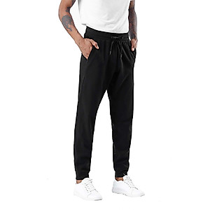 THE GYM PEOPLE Men's Fleece Joggers Pants with Deep Pockets Athletic Loose-fit Sweatpants for Workout, Running, Training