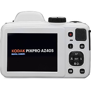 Kodak PIXPRO AZ405 Digital Camera + 64GB Memory Card + Camera Case (White)