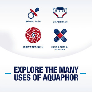 Aquaphor Baby Healing Ointment Advanced Therapy Skin Protectant, Dry Skin and Diaper Rash Ointment, 7 Oz Tube
