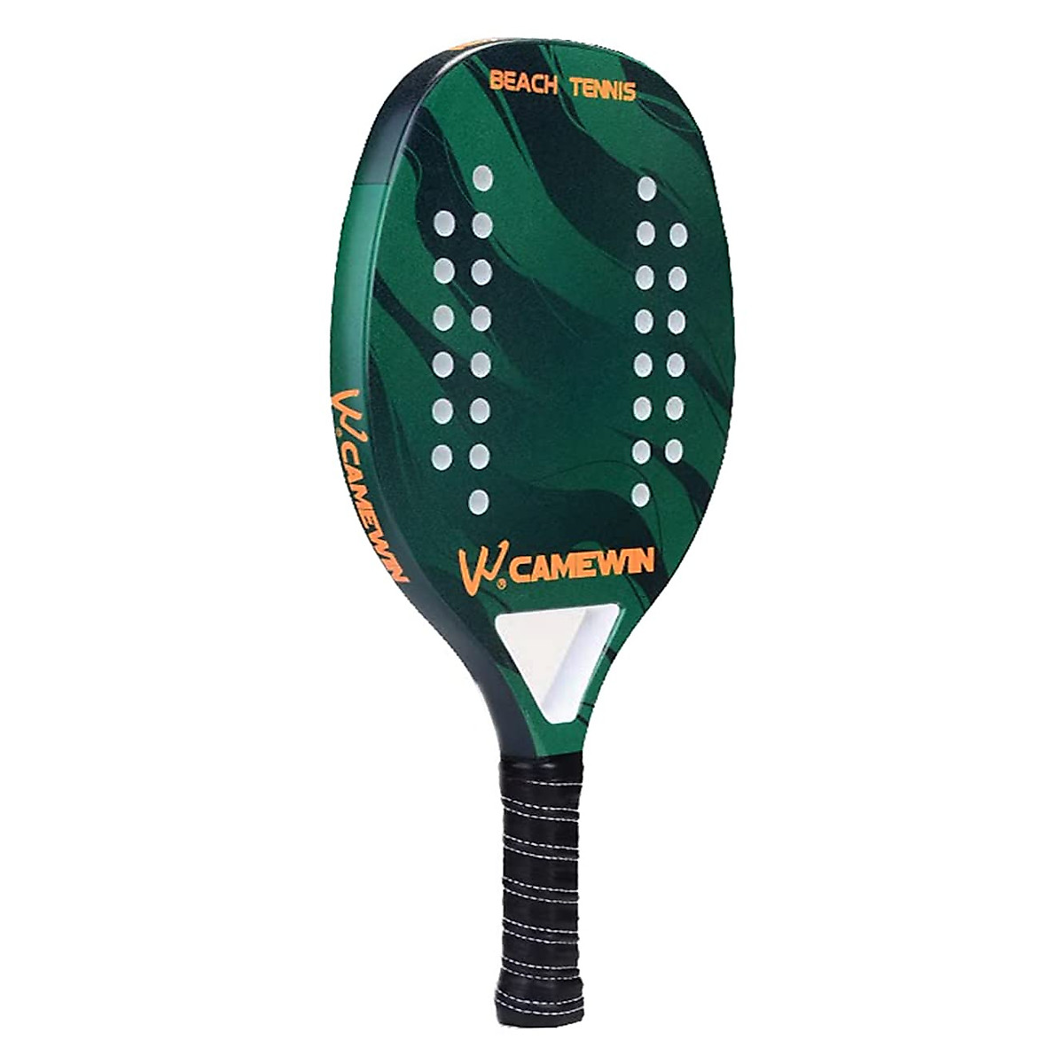 Beach Tennis Racket,Carbon Fiber Grit Face with EVA Memory Foam Core Beach Tennis Racket with Cover Bag (2PCS)