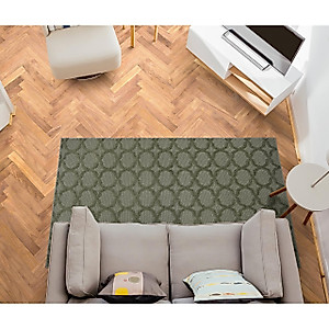 Garland Rug Sparta 5 Ft. X 7 Ft. Non Slip Polypropylene Indigo Area Rug - Ideal for Living Rooms & Hallways, Stylish & Durable for High-Traffic Areas