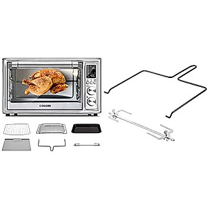 COSORI Air Fryer Toaster Oven, 12-in-1 Convection Oven,CO130-AO and C130-RS Rotisserie Set