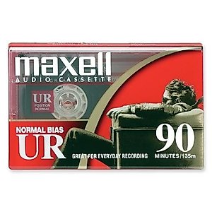Maxell Normal Bias Audio Cassette, 90 Minute (UR90)