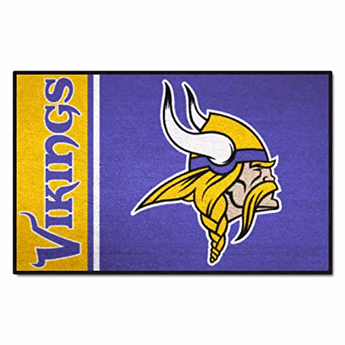 FANMATS 8248 Minnesota Vikings Starter Mat Accent Rug - 19in. x 30in. | Sports Fan Home Decor Rug and Tailgating Mat Uniform Design