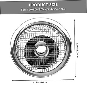OSALADI 6 Pcs Filter Net Floor Drainer Floor Drain Filter Sink Food Strainer Mesh Strainer Kitchen Sink Strainer Bathtub Drain Cover Stopper Drain Stainless Steel Take a Bath