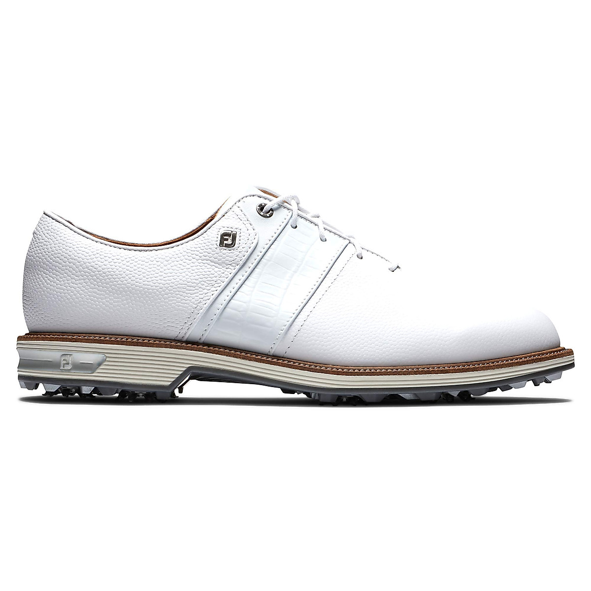 FootJoy Men's Premiere Series-Packard Golf Shoe, White/White, 10 Wide