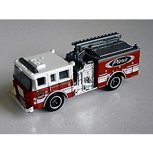 2013 Matchbox MBX Heroic Rescue Pierce Dash Fire Engine Red 100 YEARS